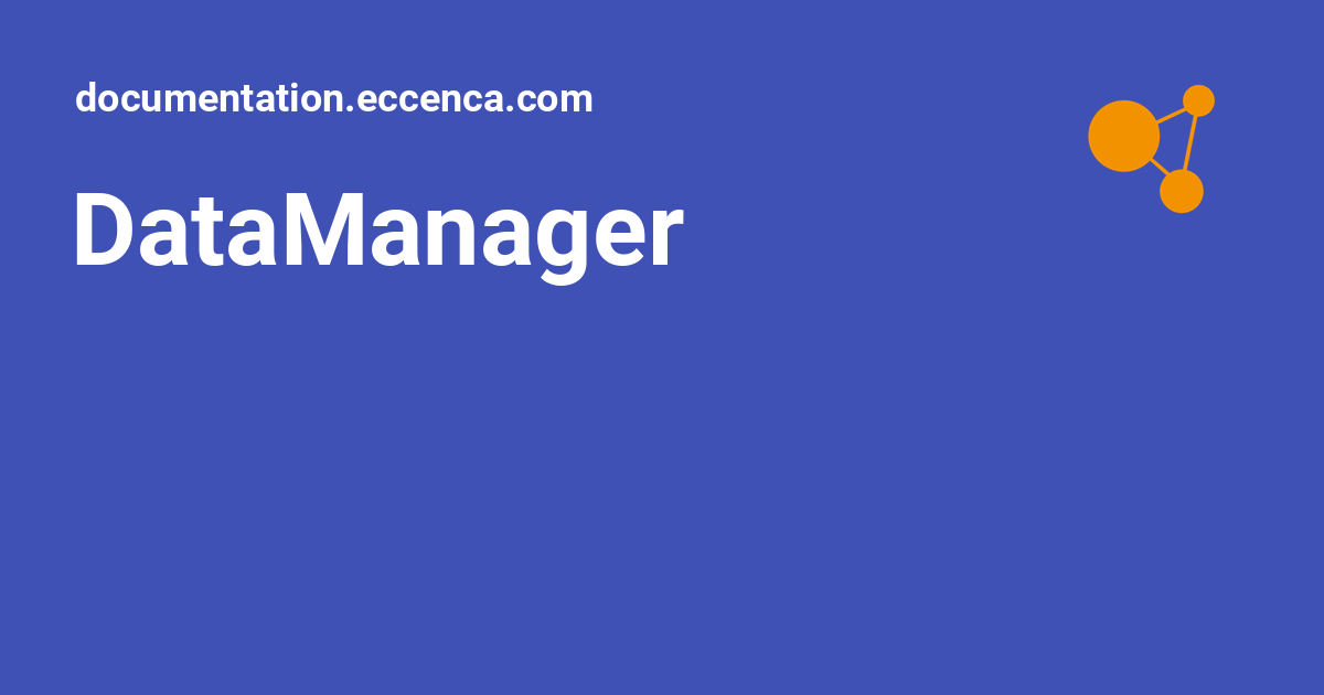 DataManager - documentation.eccenca.com