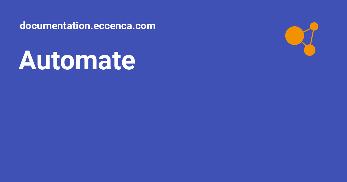Automate - documentation.eccenca.com Automate - documentation.eccenca.com