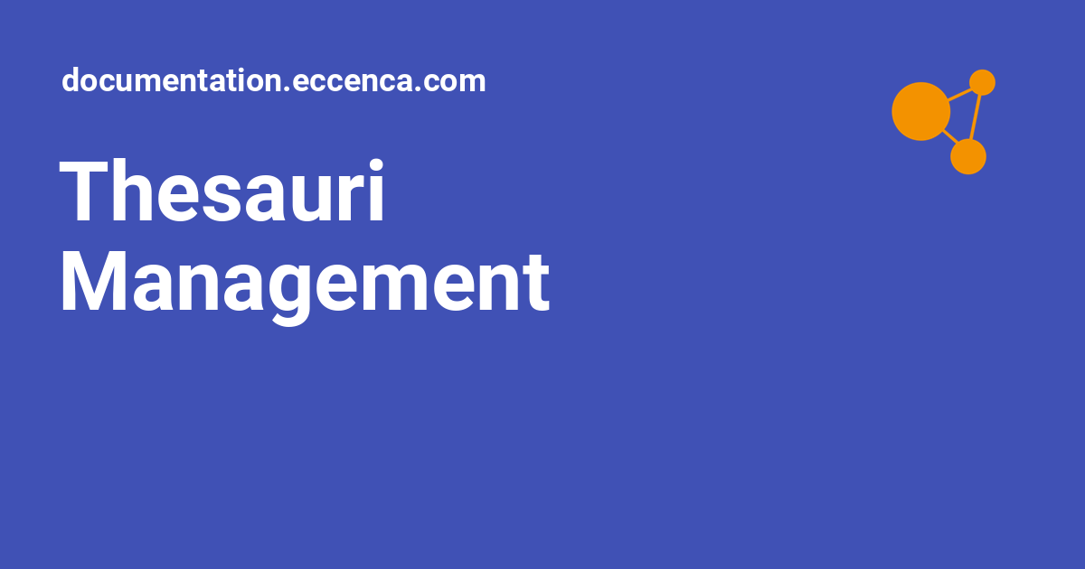 Thesauri Management - documentation.eccenca.com