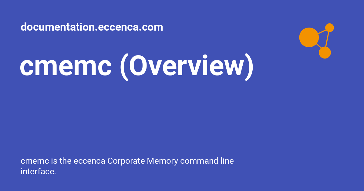 cmemc (Overview) - documentation.eccenca.com