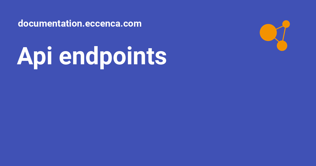Api endpoints - documentation.eccenca.com
