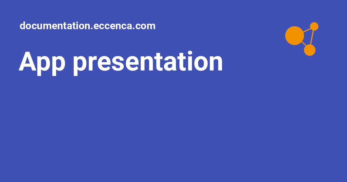 App presentation - documentation.eccenca.com