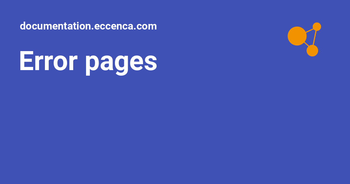 Error pages - documentation.eccenca.com