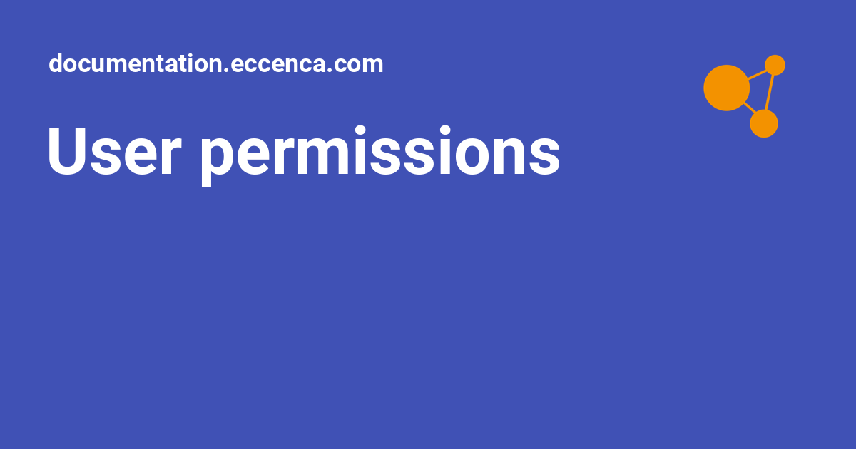 User permissions - documentation.eccenca.com