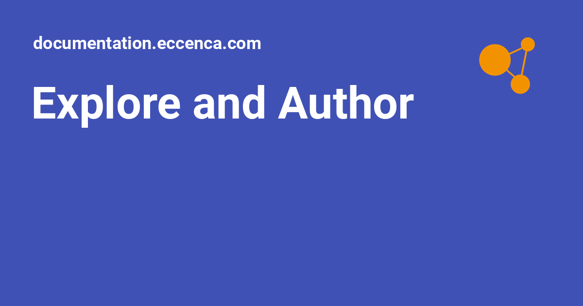 Explore and Author - documentation.eccenca.com
