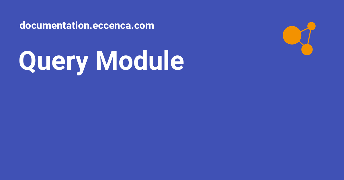 Query Module - documentation.eccenca.com