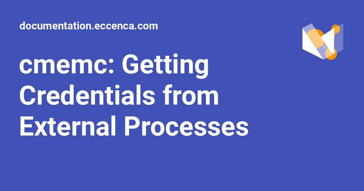 cmemc: Getting Credentials from External Processes - documentation.eccenca.com