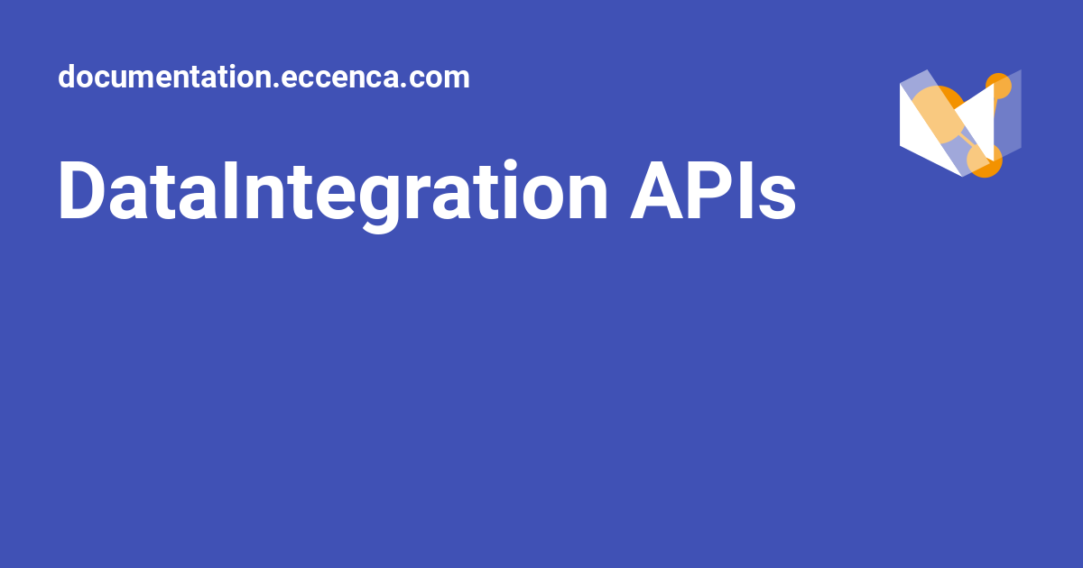 DataIntegration APIs - documentation.eccenca.com