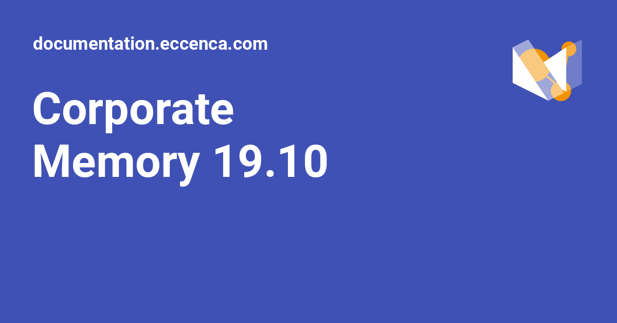 Corporate Memory 19.10 - documentation.eccenca.com