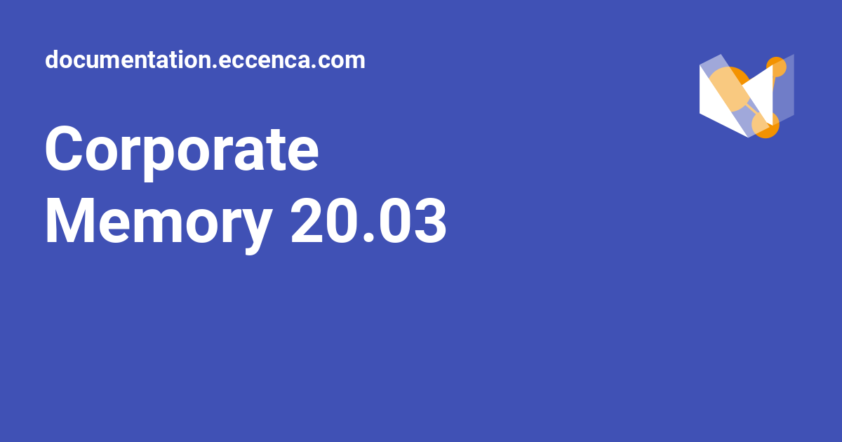 Corporate Memory 20.03 - documentation.eccenca.com