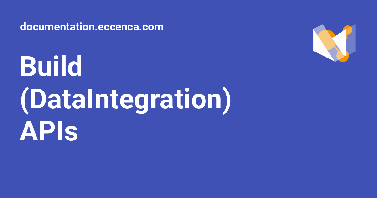 Build (DataIntegration) APIs - documentation.eccenca.com