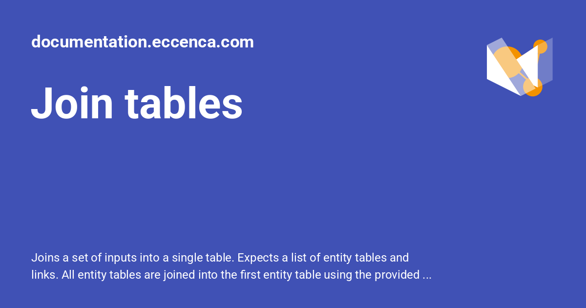 Join tables - documentation.eccenca.com