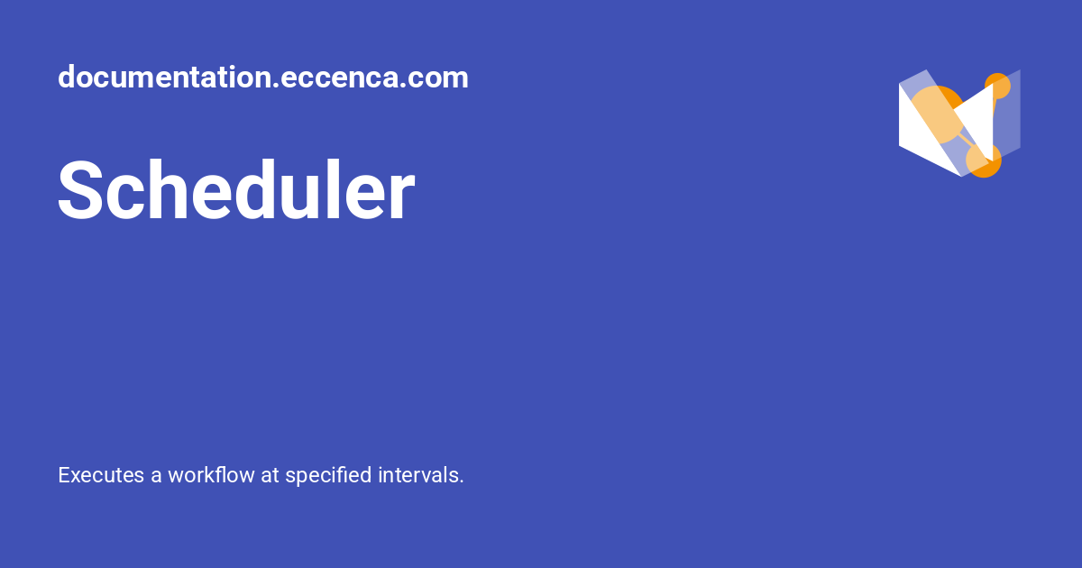 Scheduler - documentation.eccenca.com