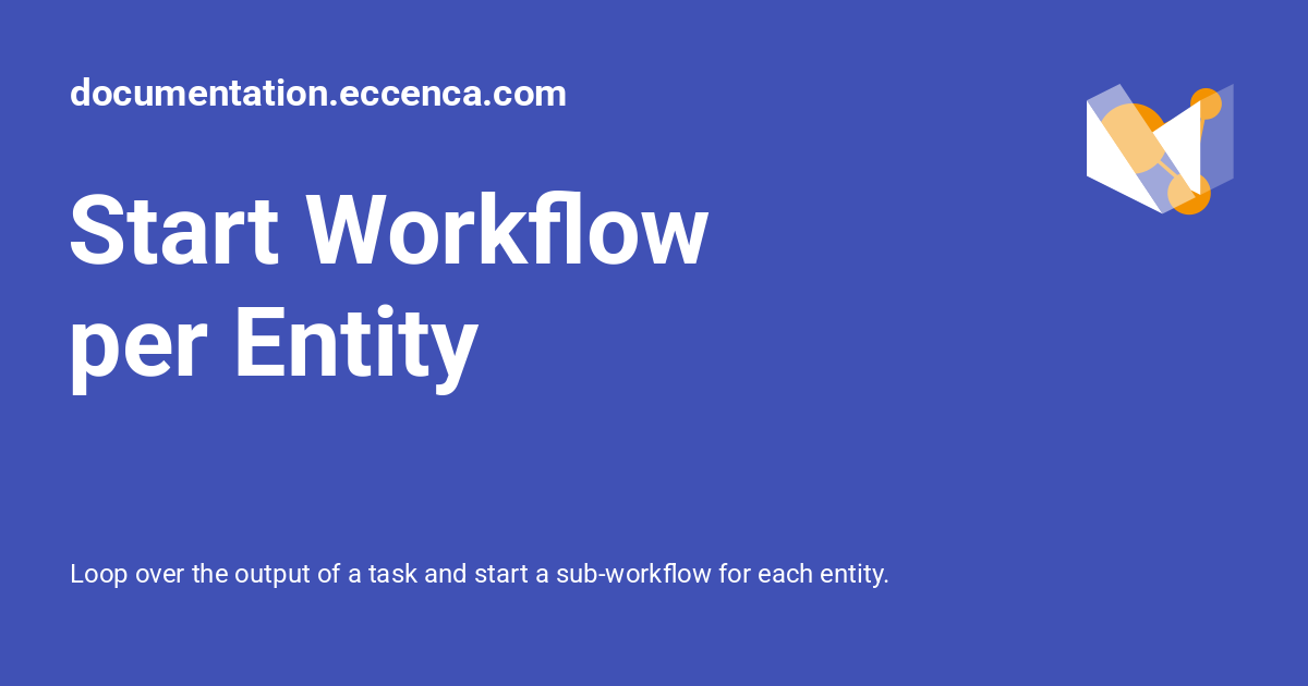 Start Workflow per Entity - documentation.eccenca.com