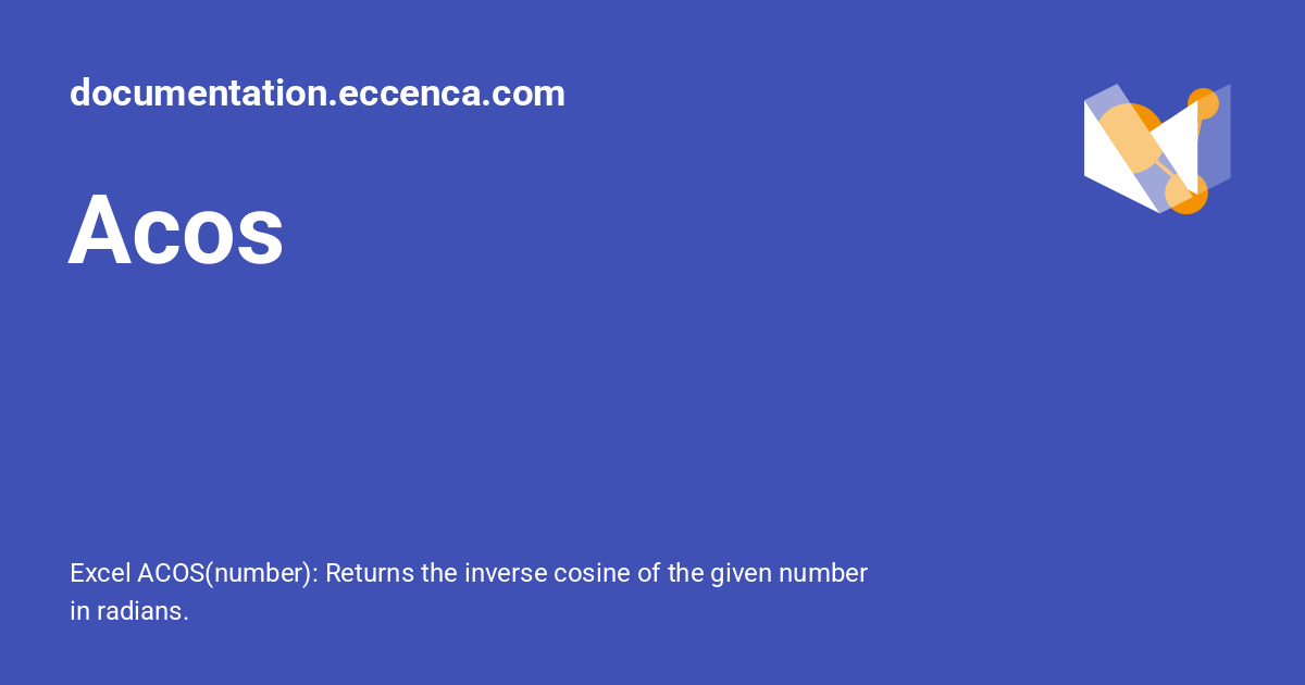 Acos - documentation.eccenca.com