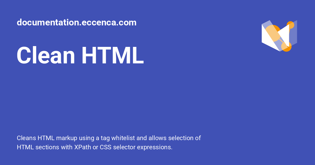 Clean HTML - documentation.eccenca.com