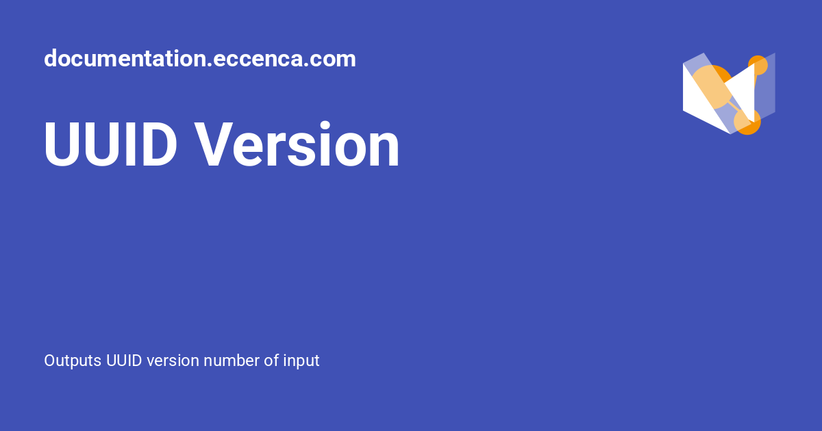 UUID Version - documentation.eccenca.com