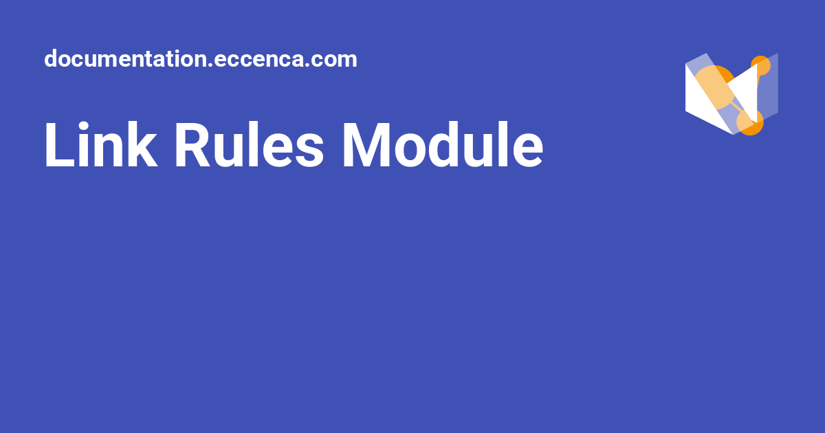 Link Rules Module - documentation.eccenca.com